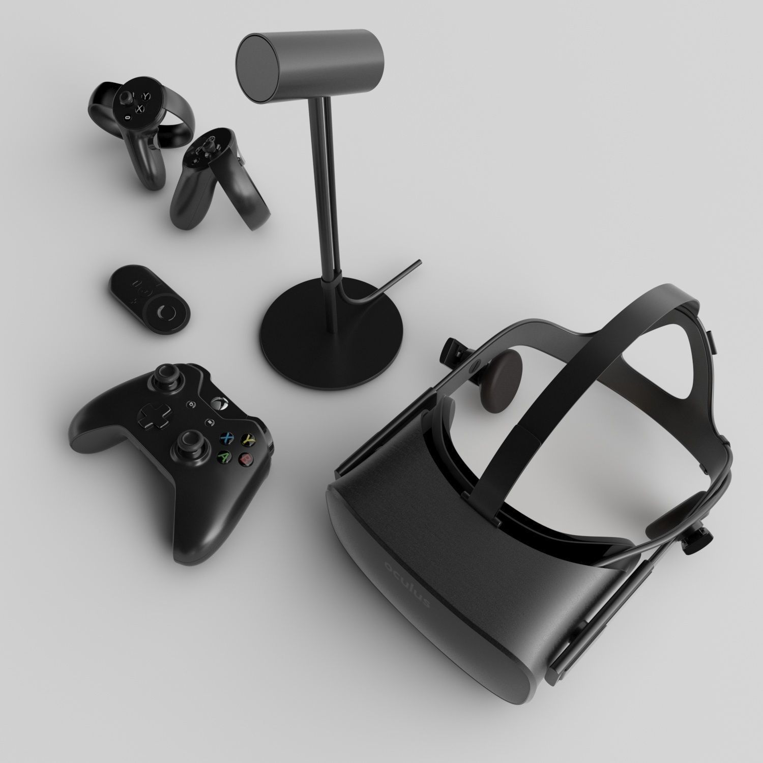Oculus Rift VR Set - Xbox Controller 3D model | CGTrader