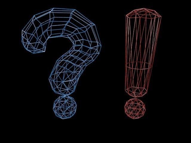 3D model Low poly punctuation marks VR / AR / low-poly | CGTrader