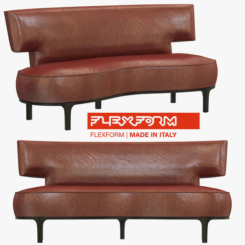 Flexform Drop sofa 3D model | CGTrader