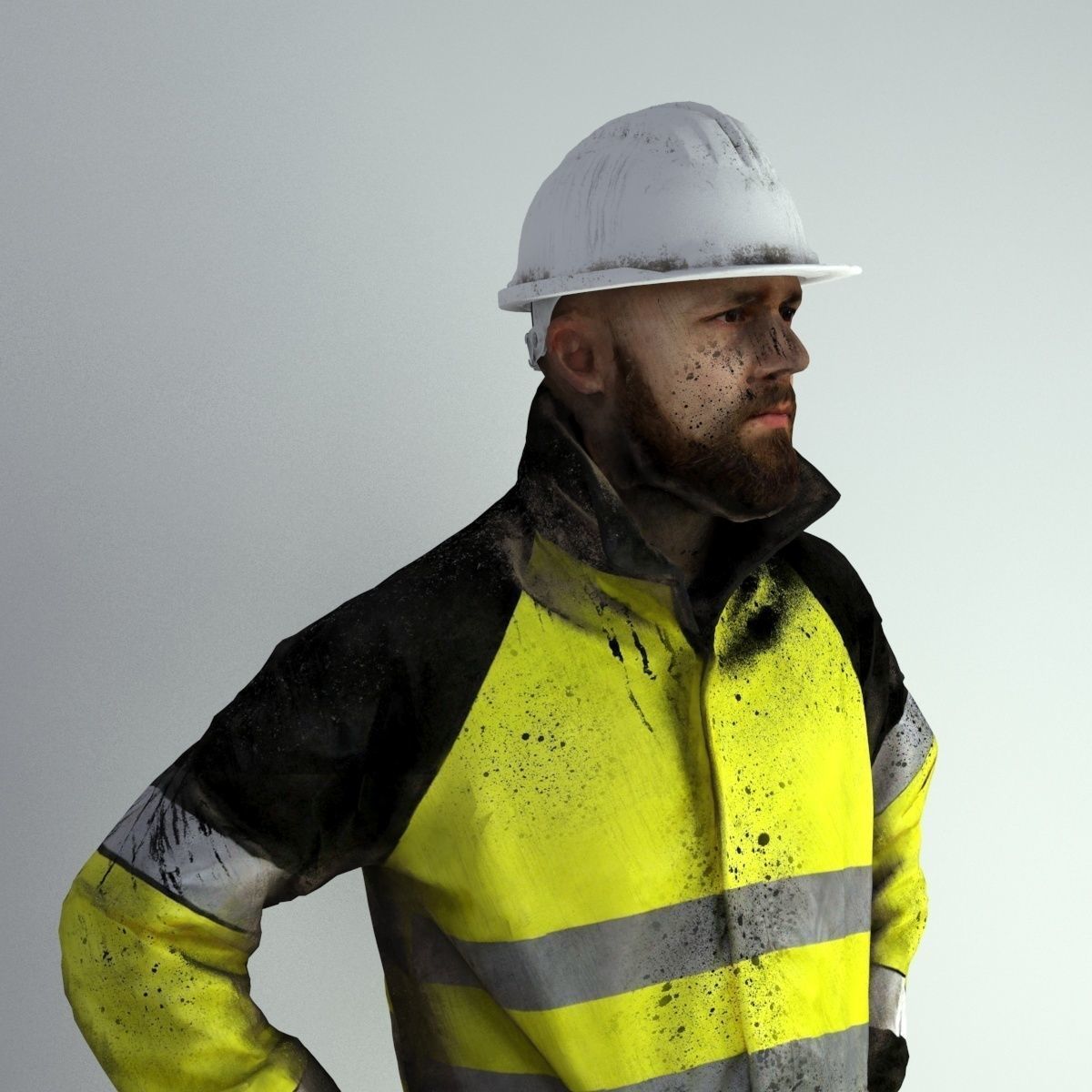3D Scan Man Worker Safety 017 3D model | CGTrader