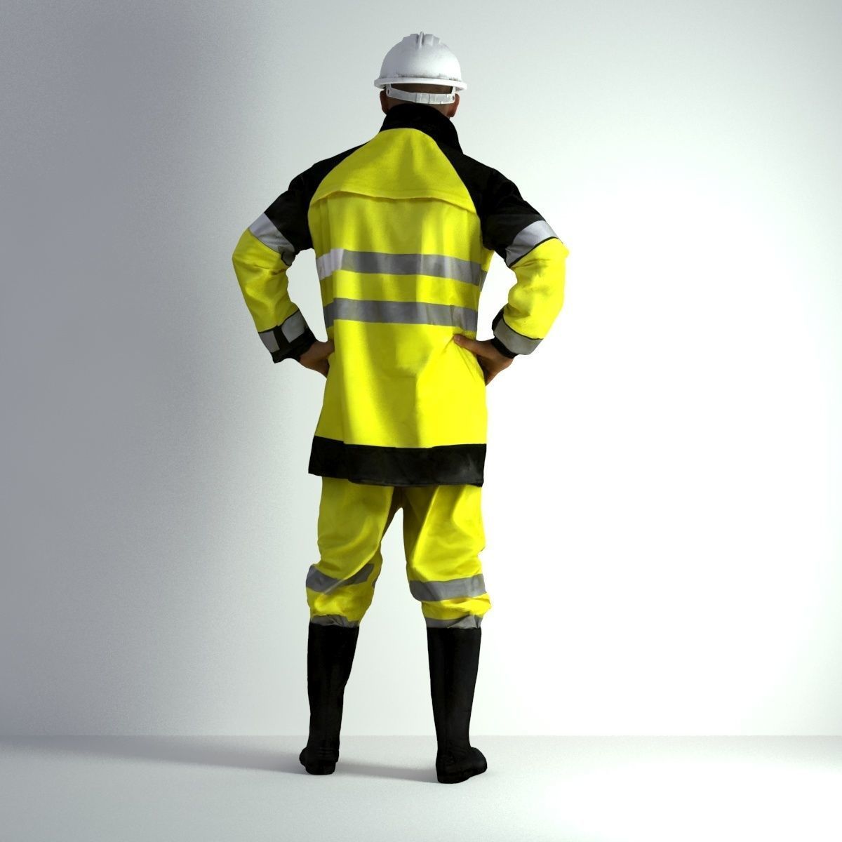3D Scan Man Worker Safety 017 3D model | CGTrader