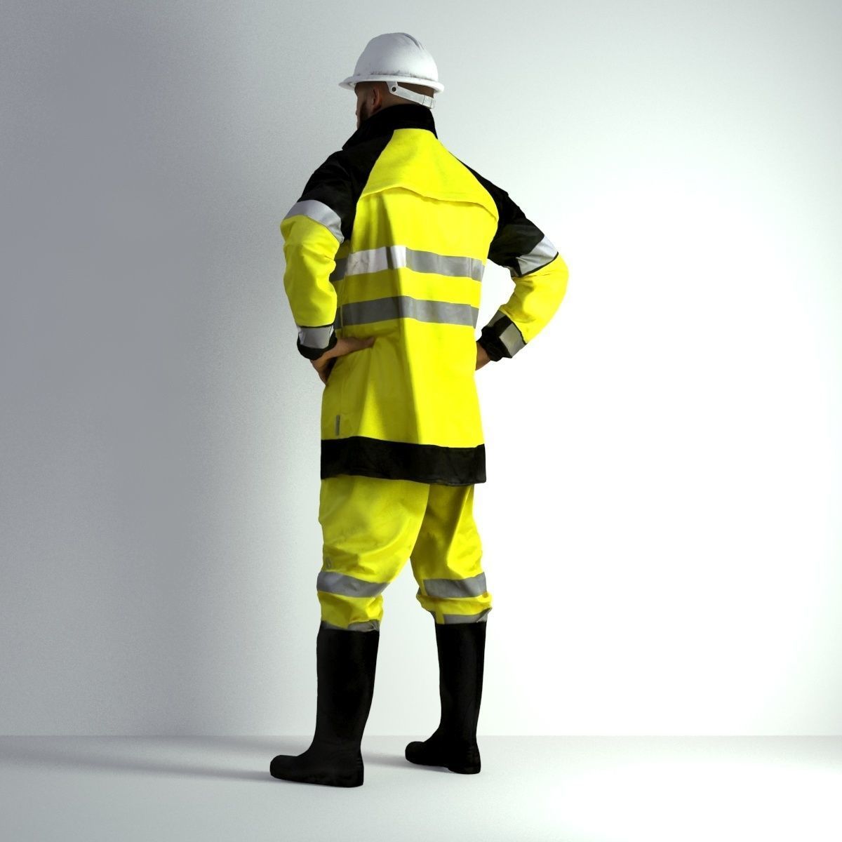 3D Scan Man Worker Safety 017 3D model | CGTrader