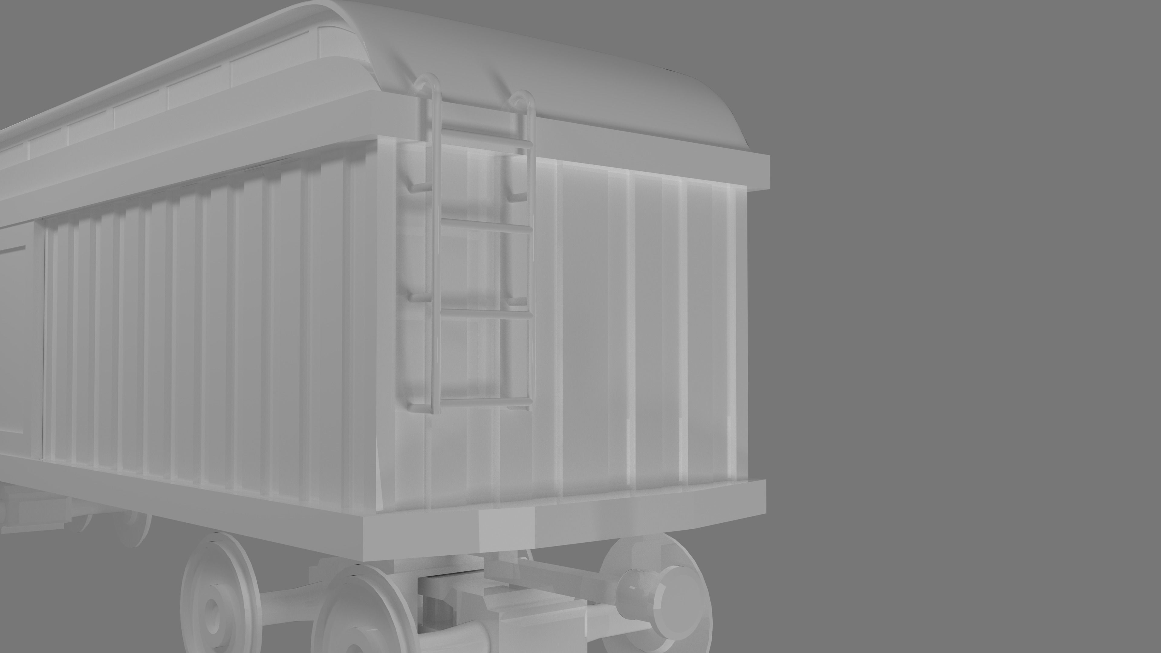 Cargo Train 3D model | CGTrader