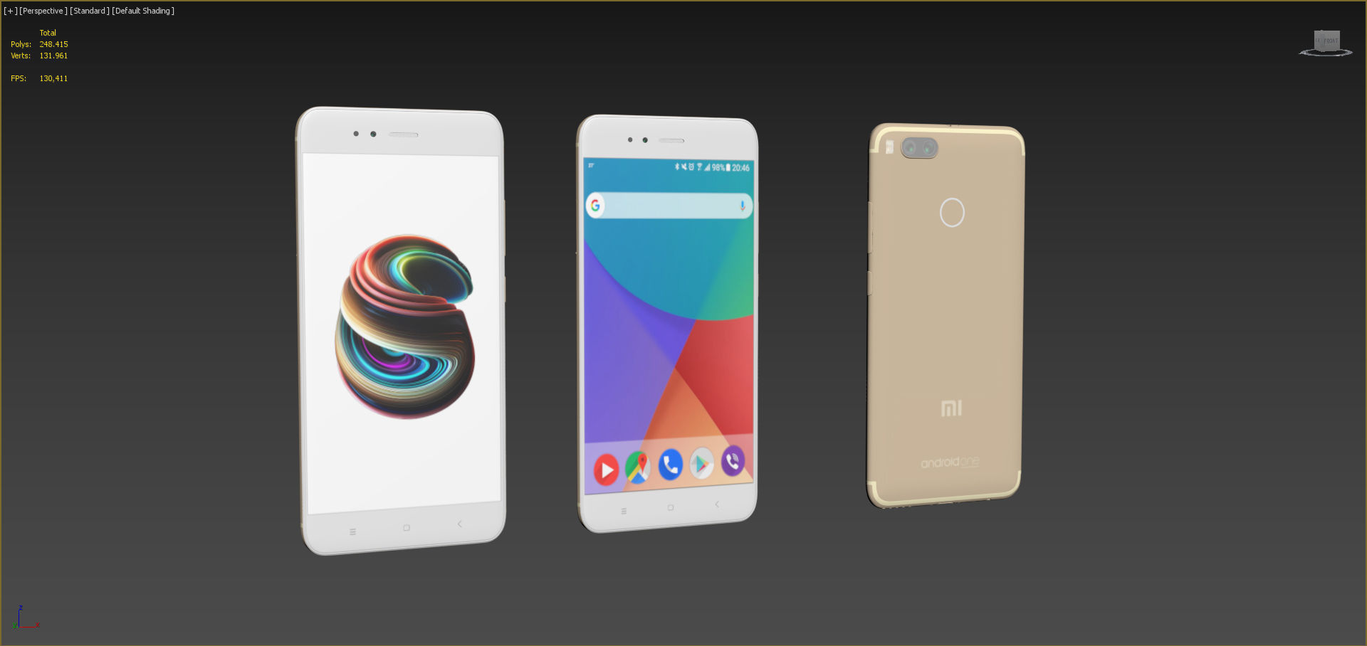 Xiaomi Mi A1 Gold 3D model | CGTrader