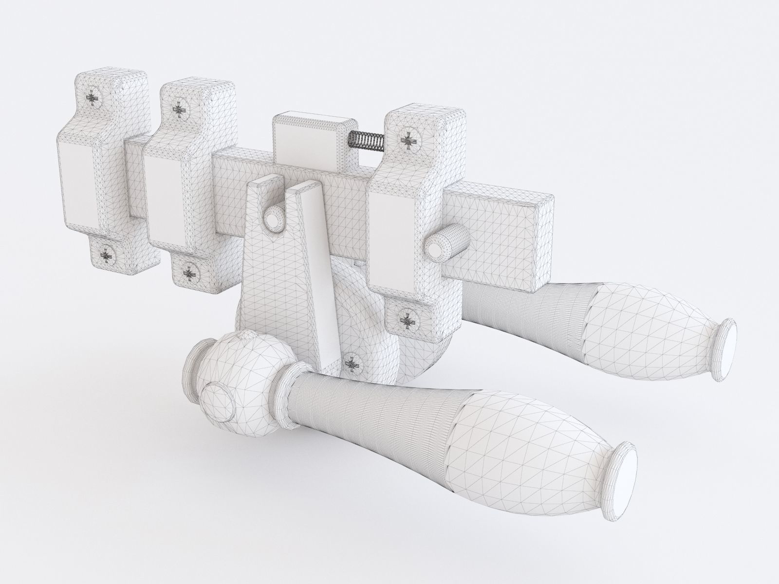 Door latch vol 02 3D model | CGTrader