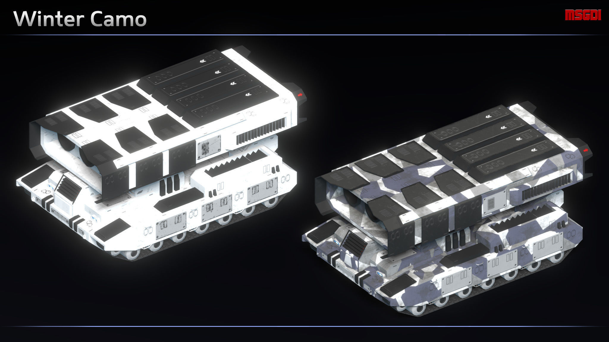 3D model Scifi Hydra Tactical Missile Launcher VR / AR / low-poly ...