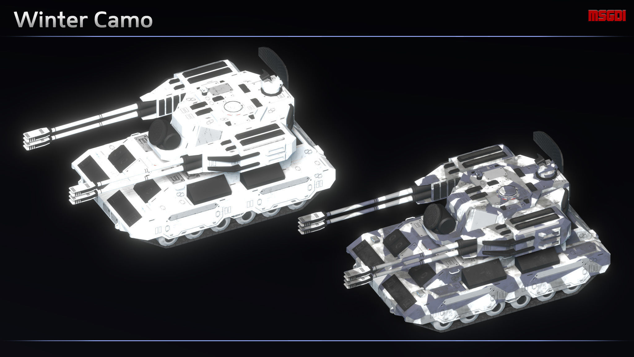 3D model Scifi Shredder Anti Air Tank VR / AR / low-poly | CGTrader