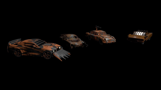 Death cars 3D model | CGTrader
