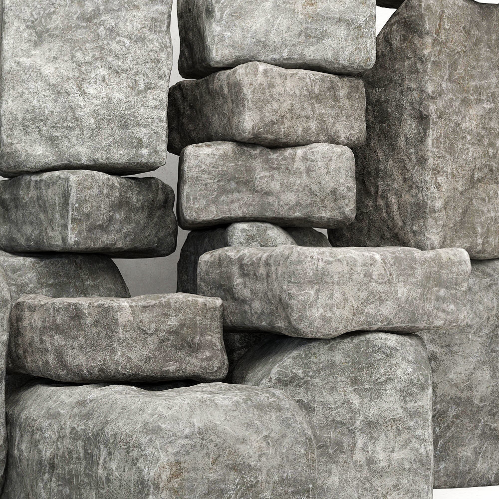 Stone rock collection n5 3D model | CGTrader