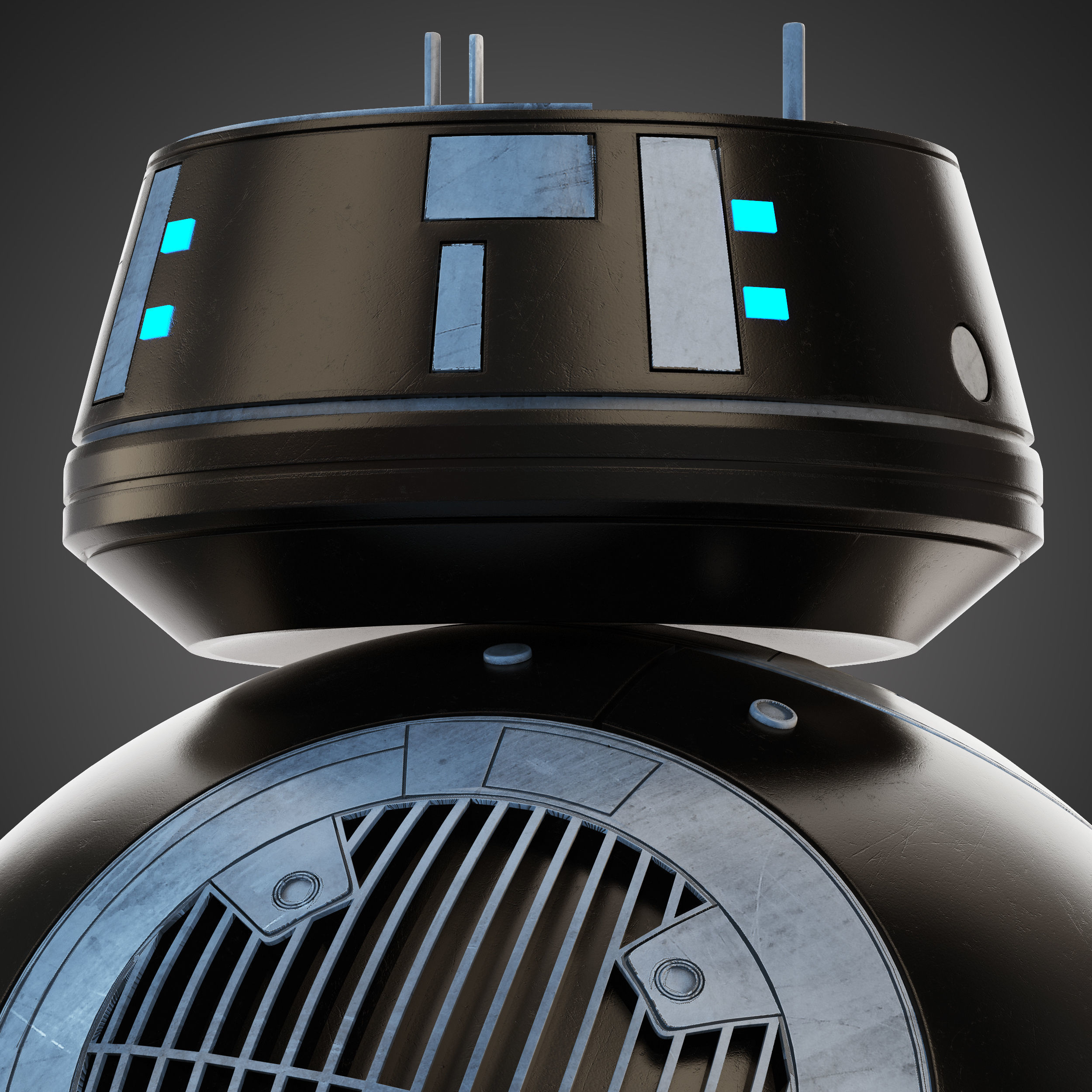 BB-9E Star Wars droid 3D model | CGTrader