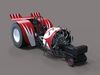 Pulling tractor with radial engine 3D model | CGTrader