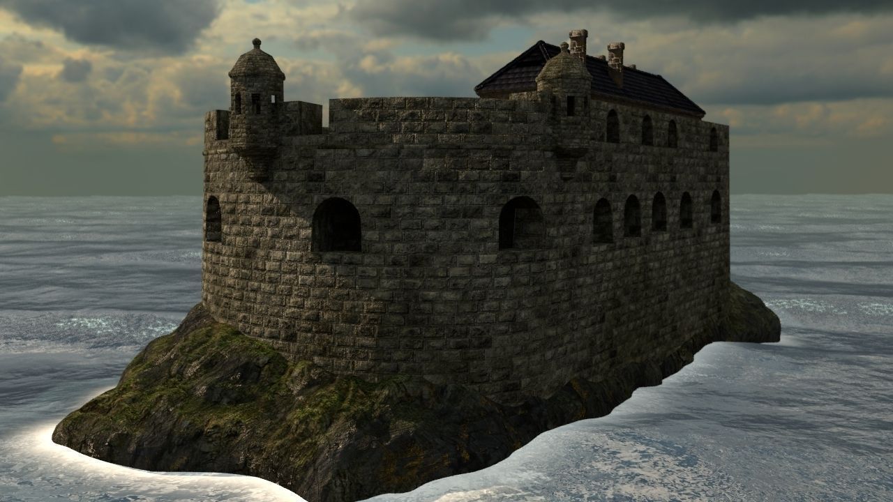 Coastal defense fort 3D model | CGTrader