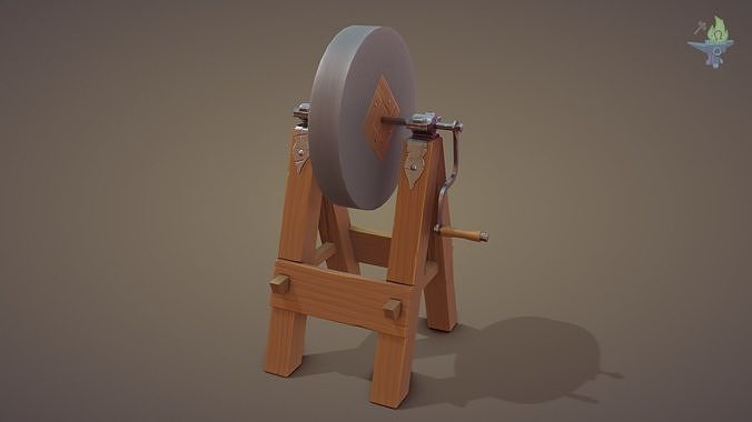 3D model Medieval Grindstone VR / AR / low-poly | CGTrader