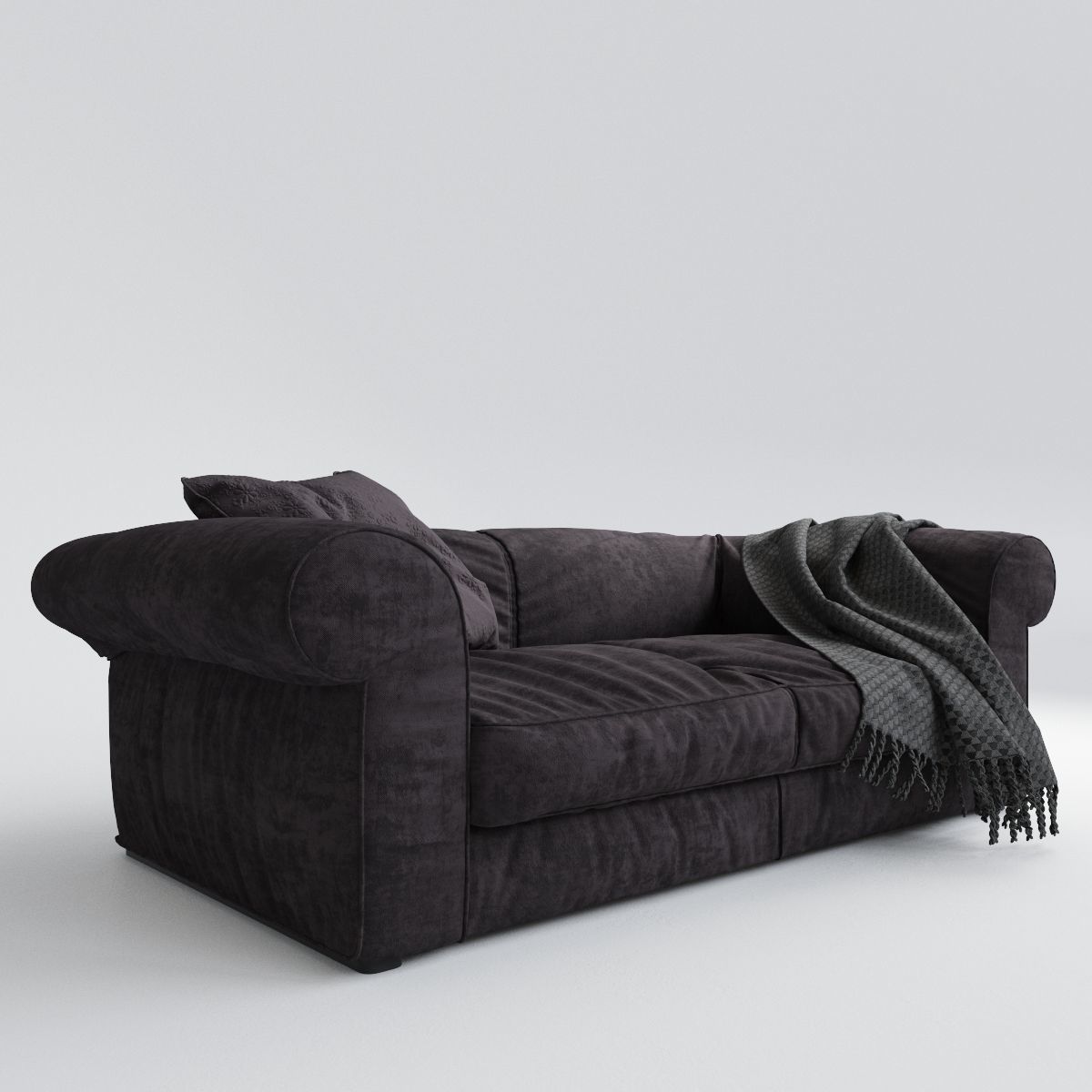 baxter ALFRED Sofa small Plaid 3D model | CGTrader