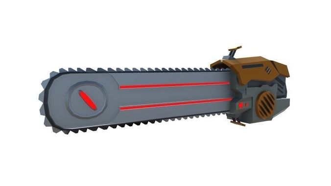 3D model Chainsaw Sci-Fi Weapon VR / AR / low-poly | CGTrader