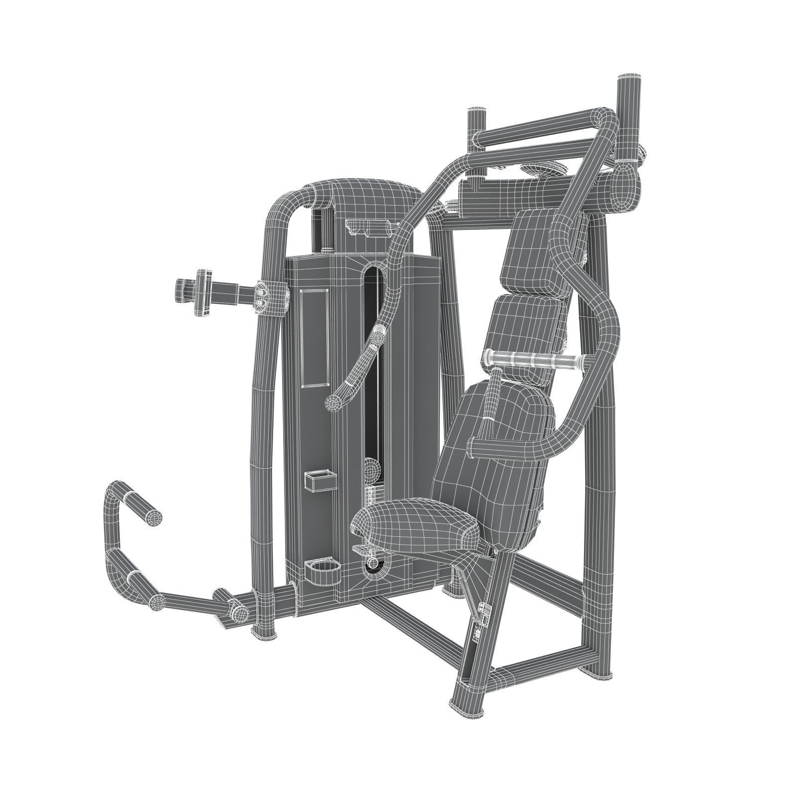 Technogym - Selectorised - Chest Press 3D model | CGTrader