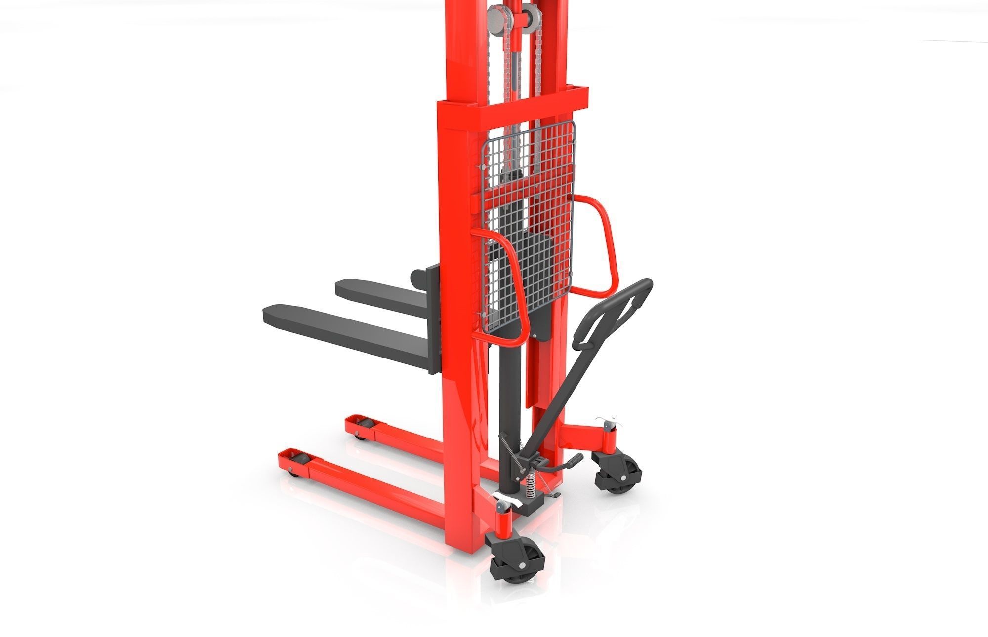 Pallet Jack Stacker 3D model animated rigged | CGTrader