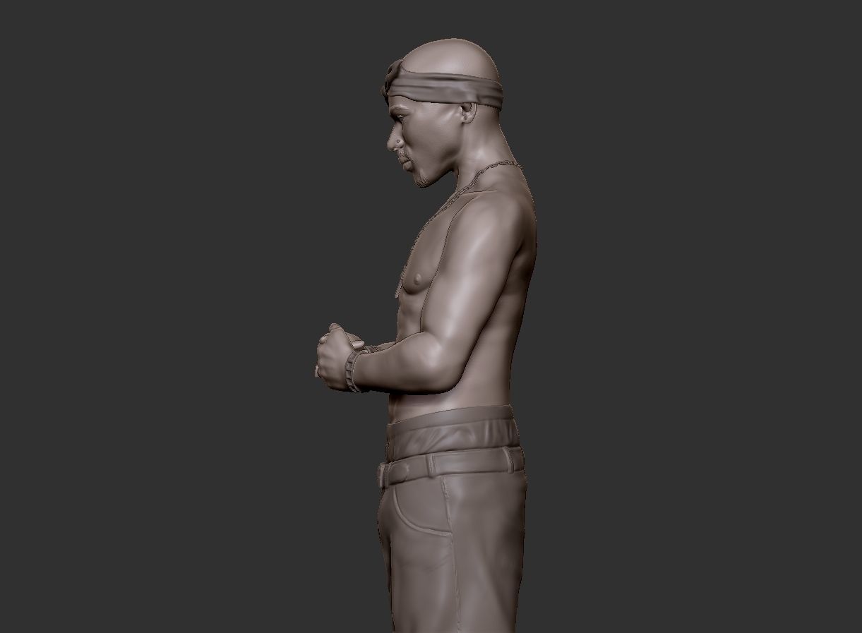 Tupac Shakur 3d sculpture 3D model 3D printable | CGTrader