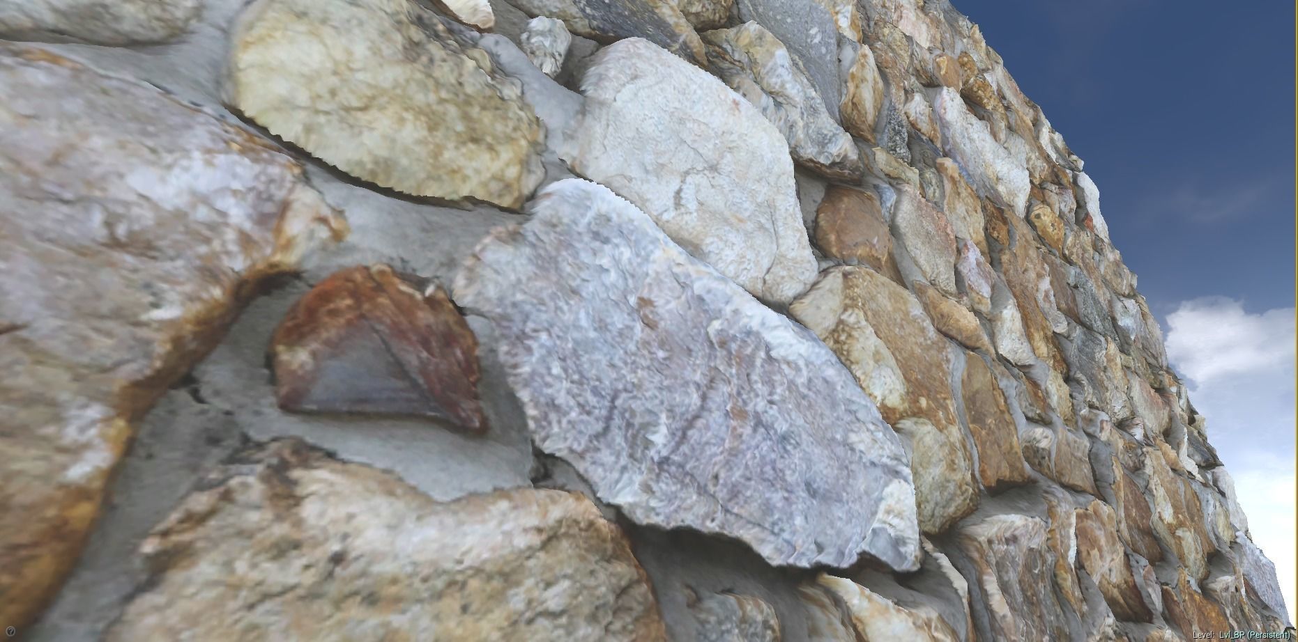 Unreal Engine 4 Tessellated Rock Wall with LOD Advanced Material 3D ...