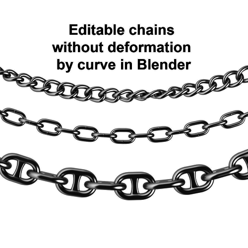 Editable Chains 3D model | CGTrader