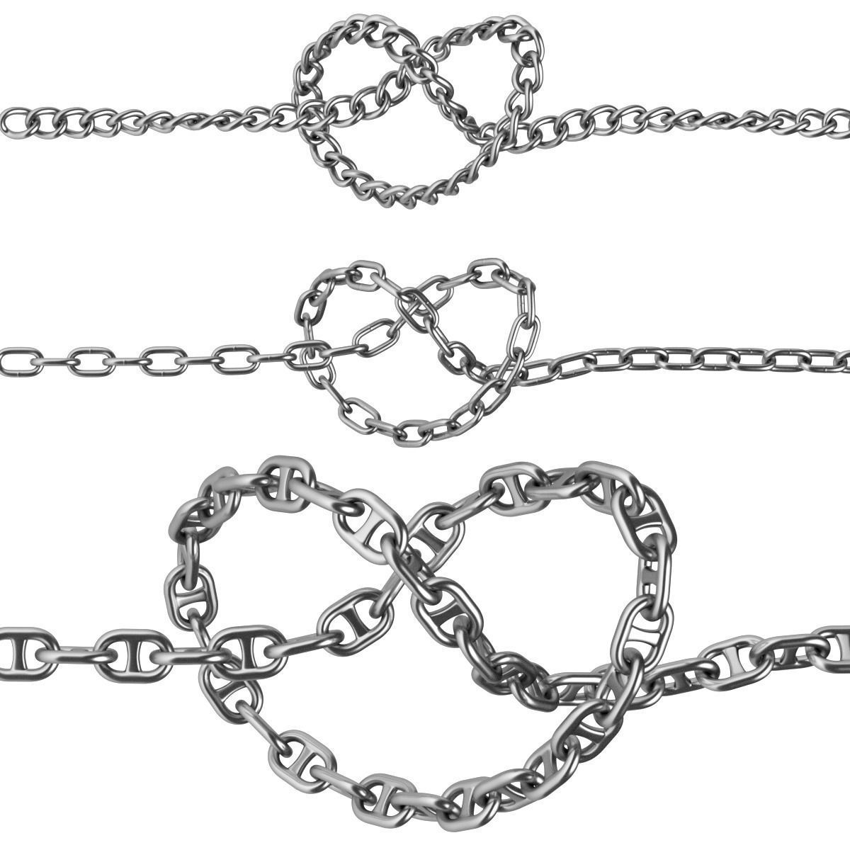 Editable Chains 3D model | CGTrader