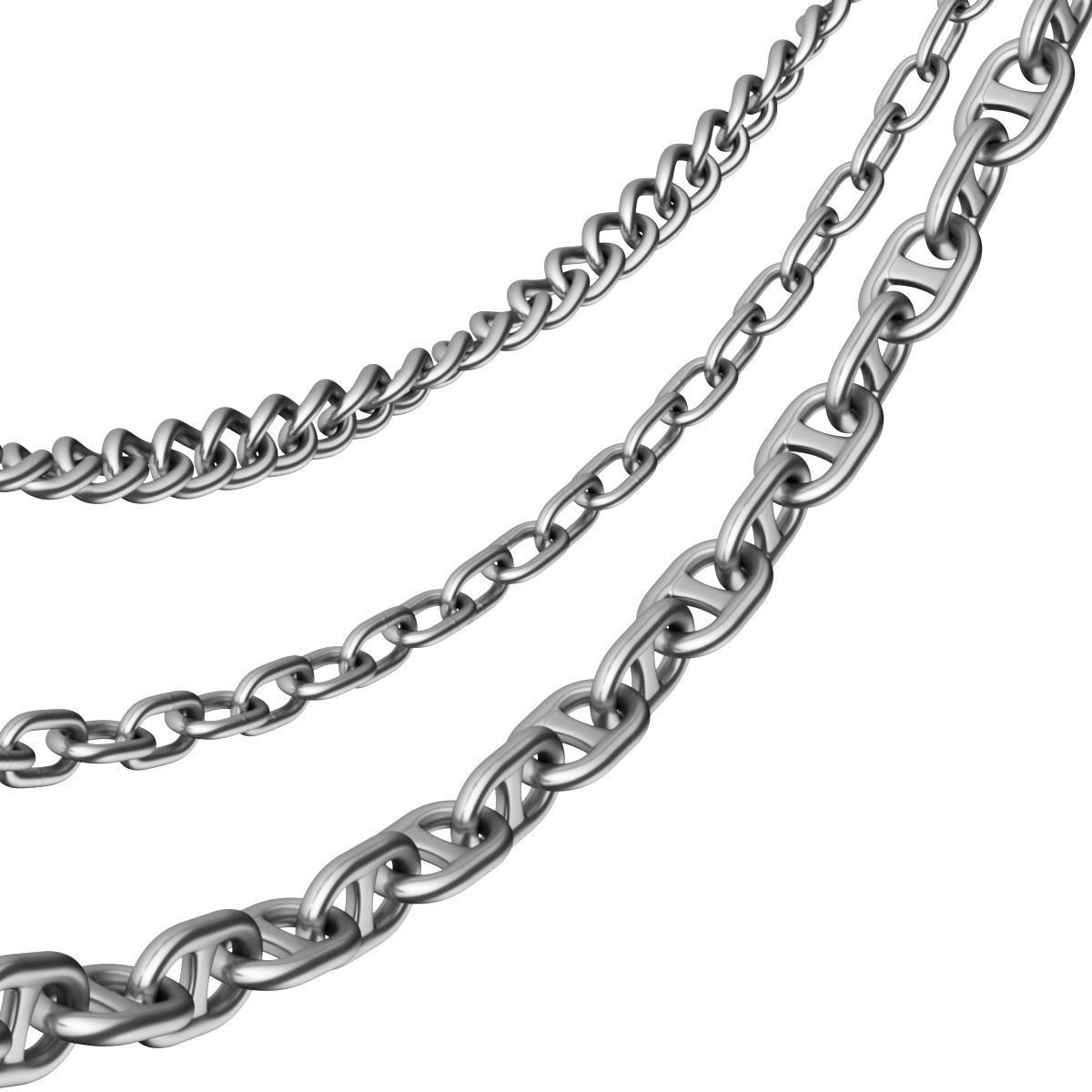 Editable Chains 3D model | CGTrader