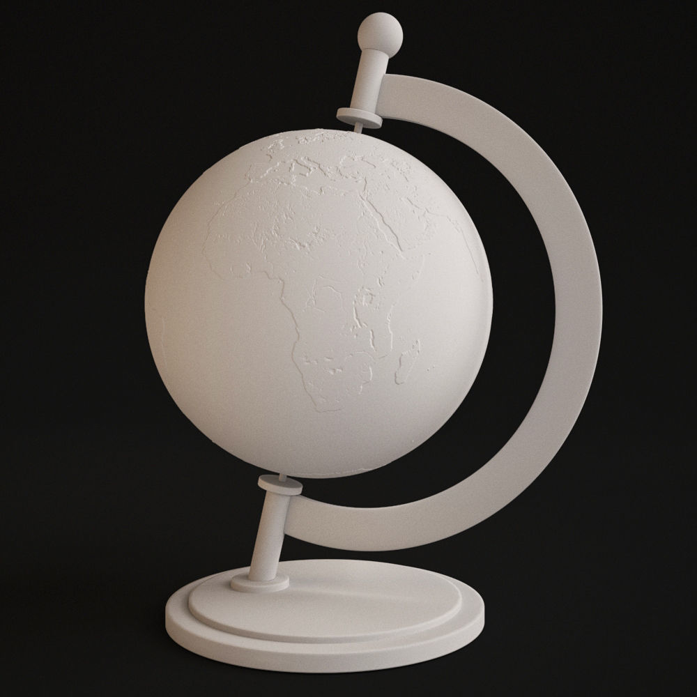 High Detailed Globe 3D print model | CGTrader