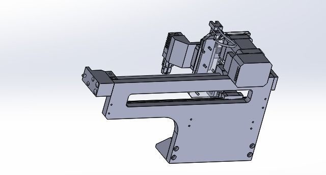 Motor and cylinder dual drive mechanism device 3D model | CGTrader