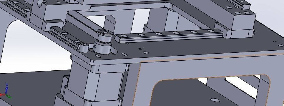 Three axis belt drive mobile platform 3D model | CGTrader