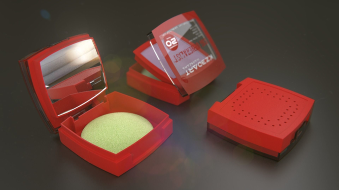 Powder Box 3D model | CGTrader