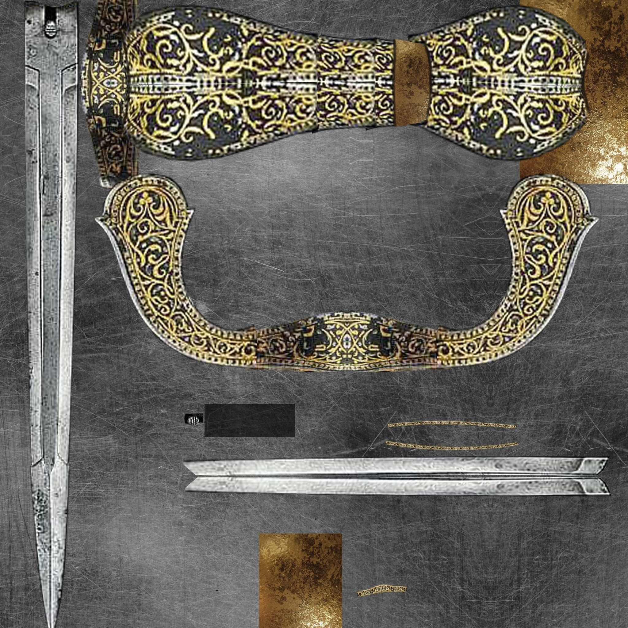 3D model medieval blade VR / AR / low-poly | CGTrader