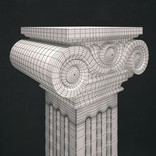 Column 3D model 3D printable | CGTrader
