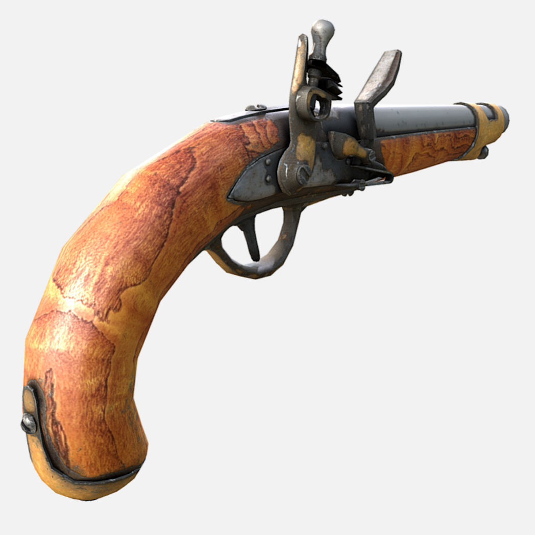 3D model Collection of Low Poly PBR Ready Muskets and Rifles VR / AR ...