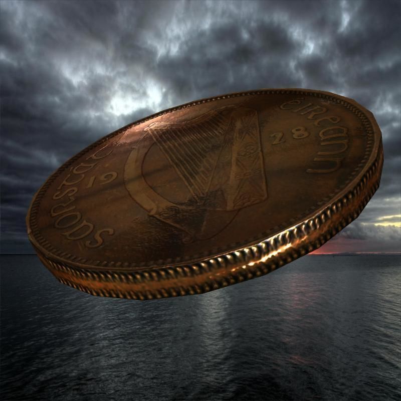 3D model Ireland penny VR / AR / low-poly | CGTrader