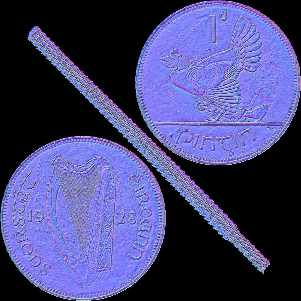 3D model Ireland penny VR / AR / low-poly | CGTrader