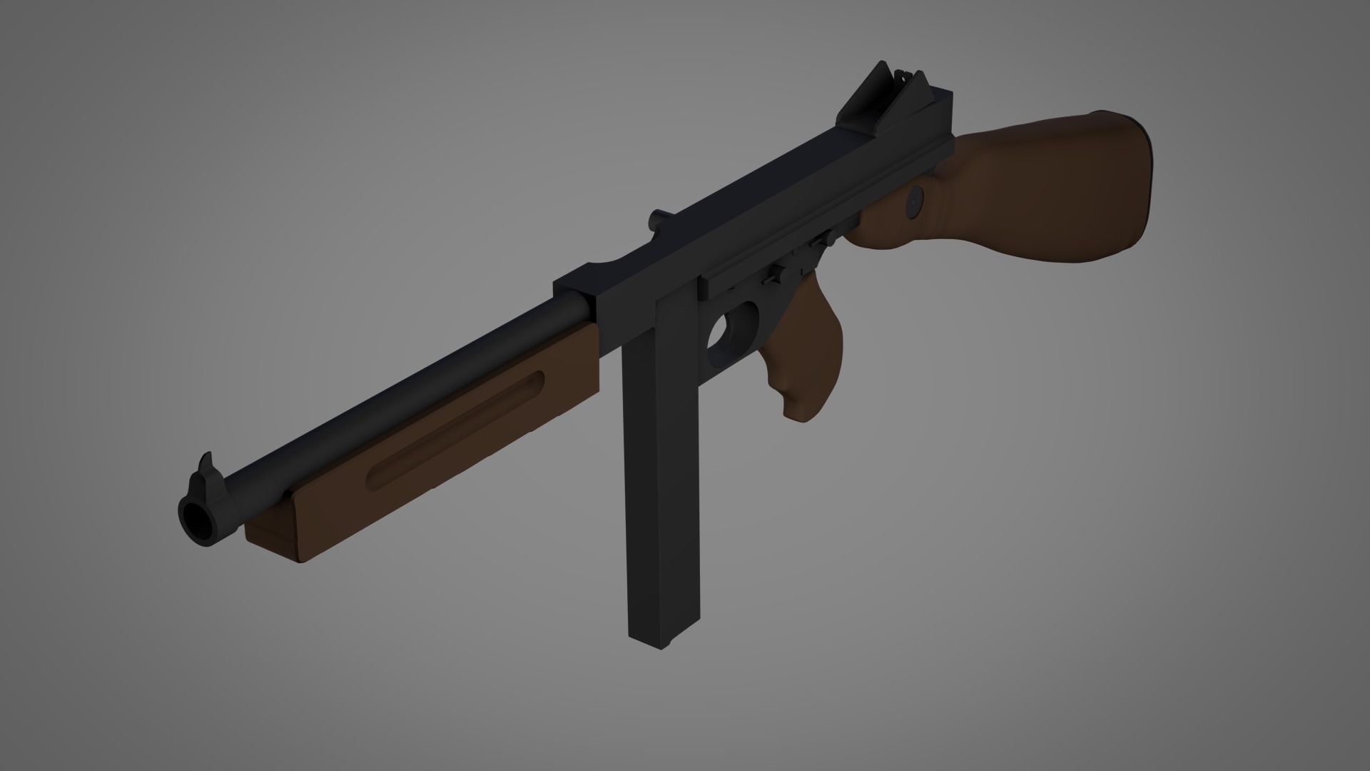 M1A1 Thompson Submachine Gun 3D model | CGTrader
