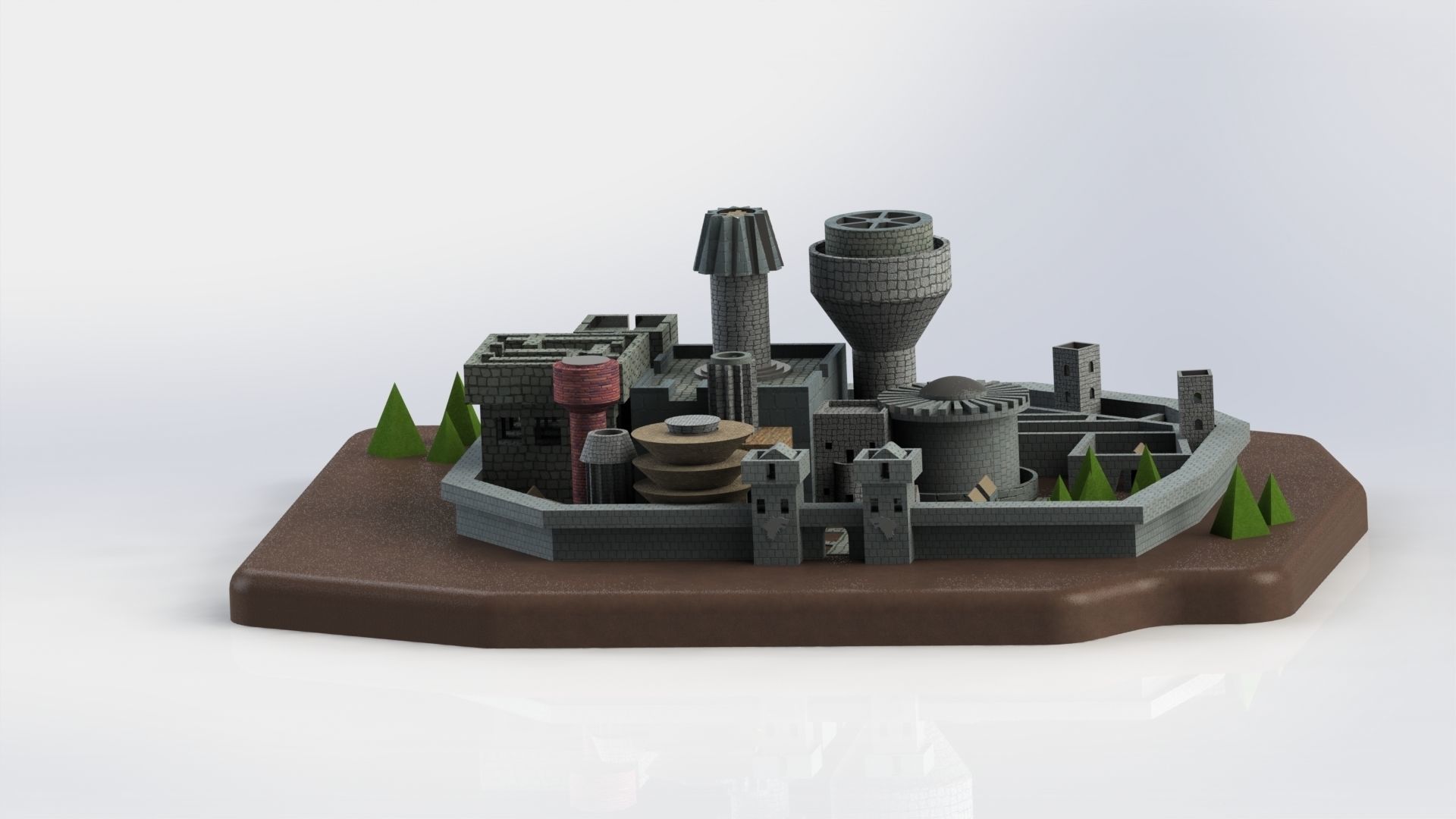 3D model 3D PRINT Winterfell House of Stark Game of Thrones Castle ...