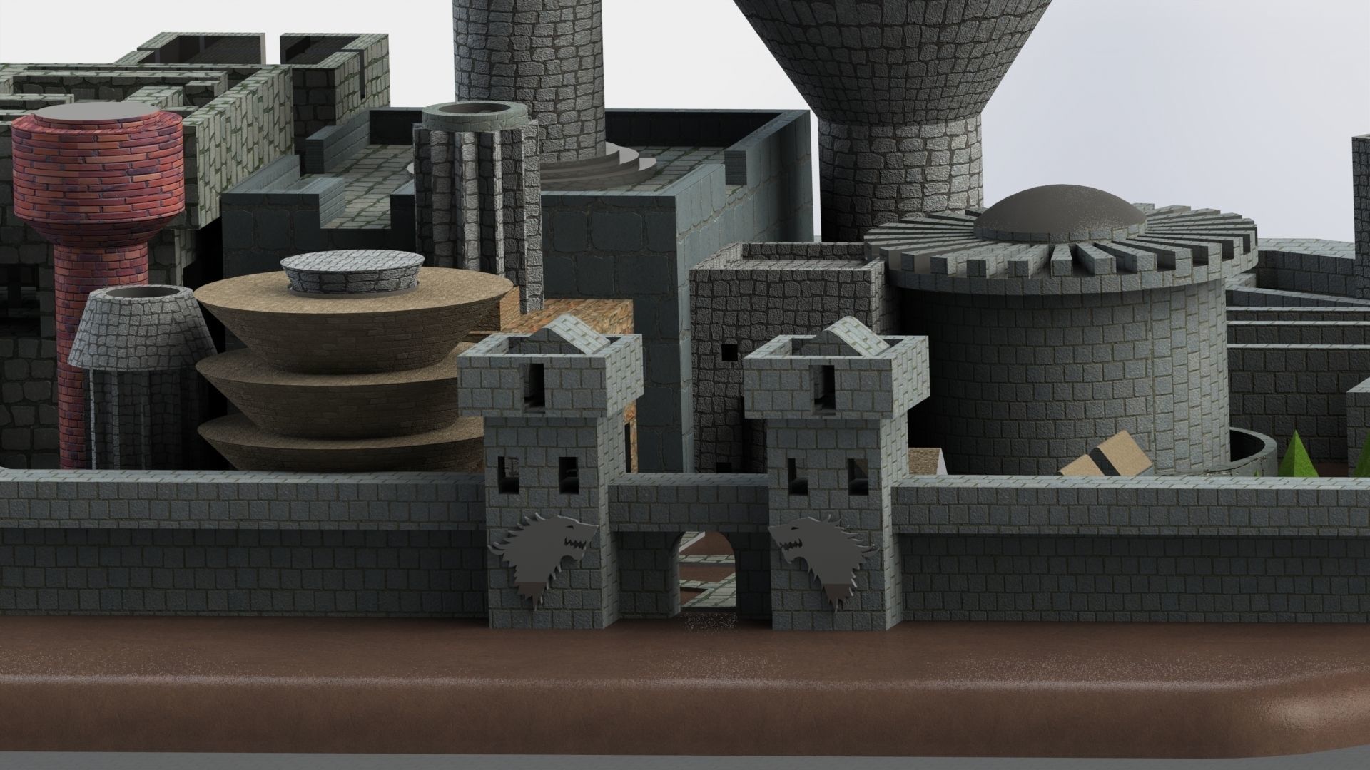 3D model 3D PRINT Winterfell House of Stark Game of Thrones Castle ...