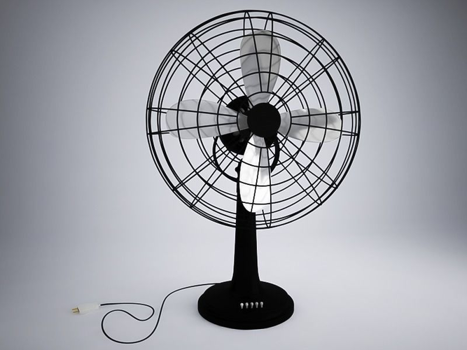 electric fan 3D model | CGTrader