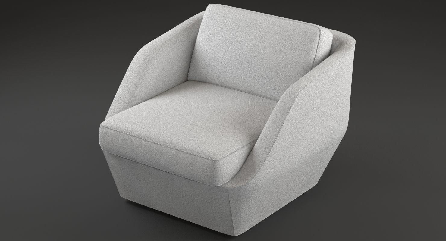 Bernhardt Design Cinema Armchair 3D model | CGTrader