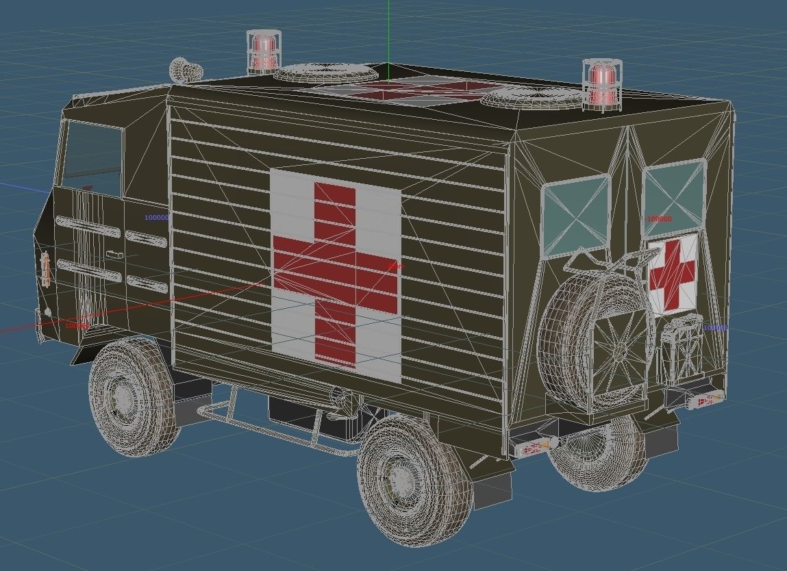 Japan Ground Self-Defense Force Type-73 rescue vehicles 3D model | CGTrader