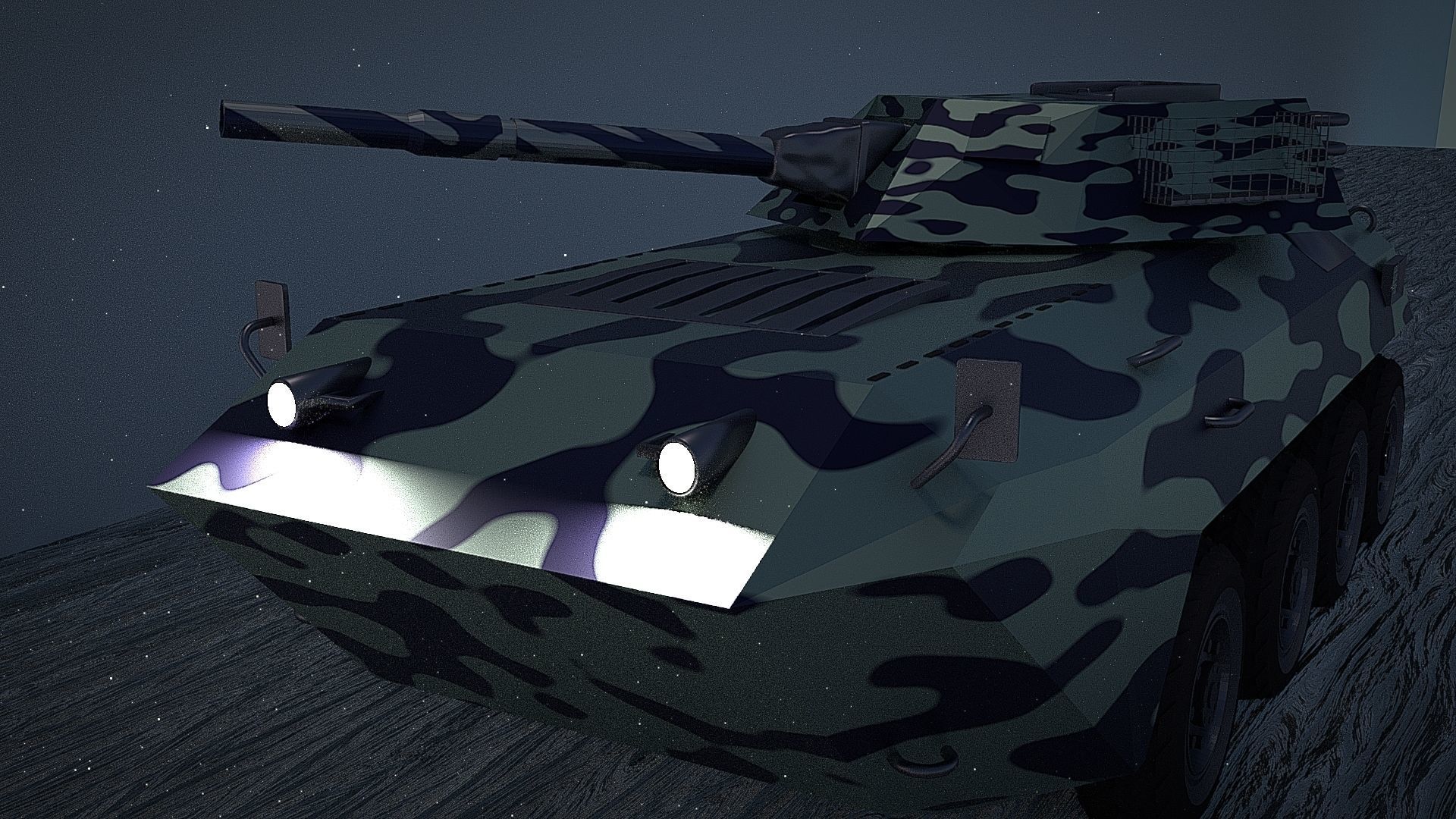 Urban AMV Armored Mortar Vehicle Urban Version 3D model | CGTrader