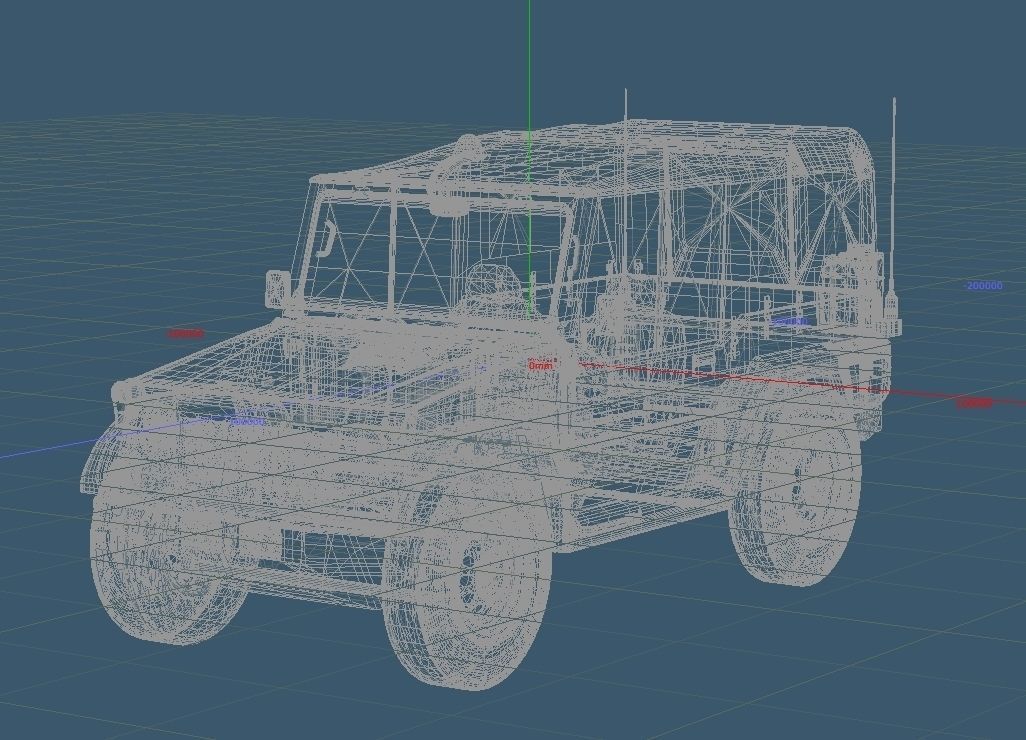 JGSDF Type-73 pickup truck early model single side update 3D model ...