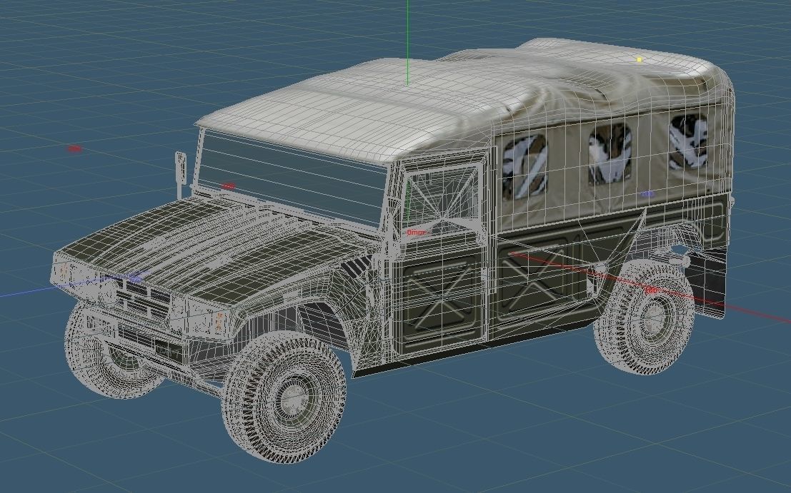 JGSDF High Mobility Vehicles early model 3D model | CGTrader