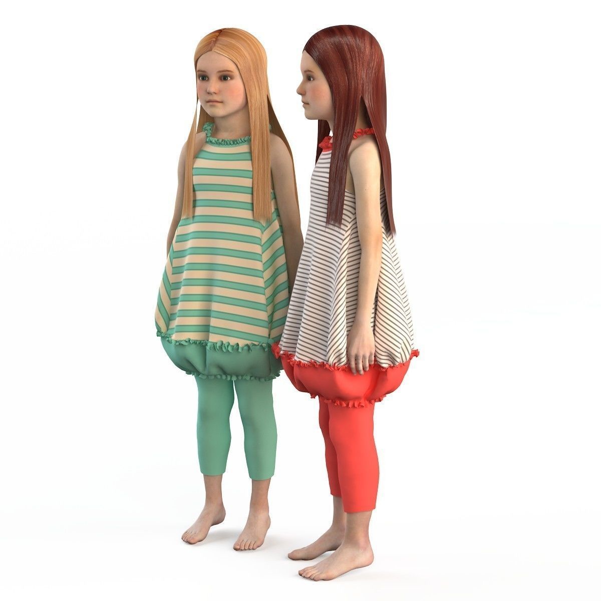 Baby girl Clothes 3D model | CGTrader