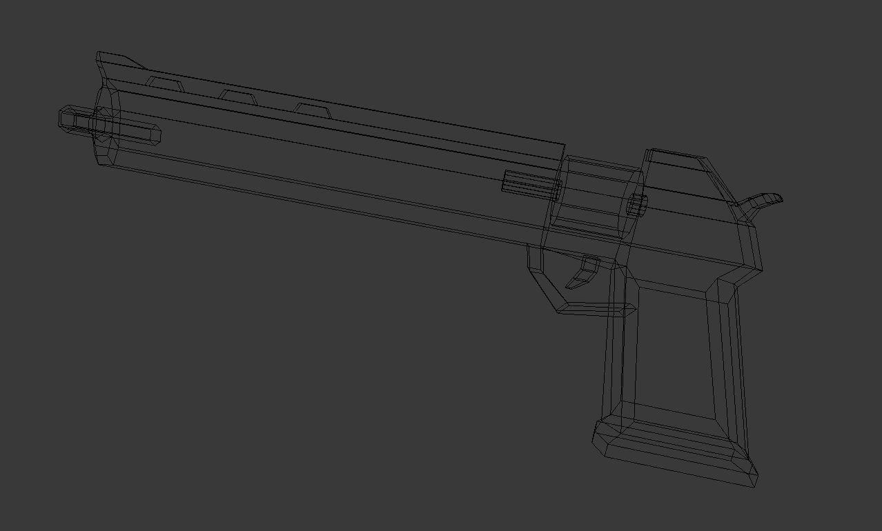 Low- poly Pistol model for game free VR / AR / low-poly 3D model | CGTrader