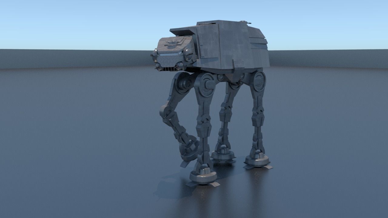 3D model AT-AT VR / AR / low-poly rigged | CGTrader