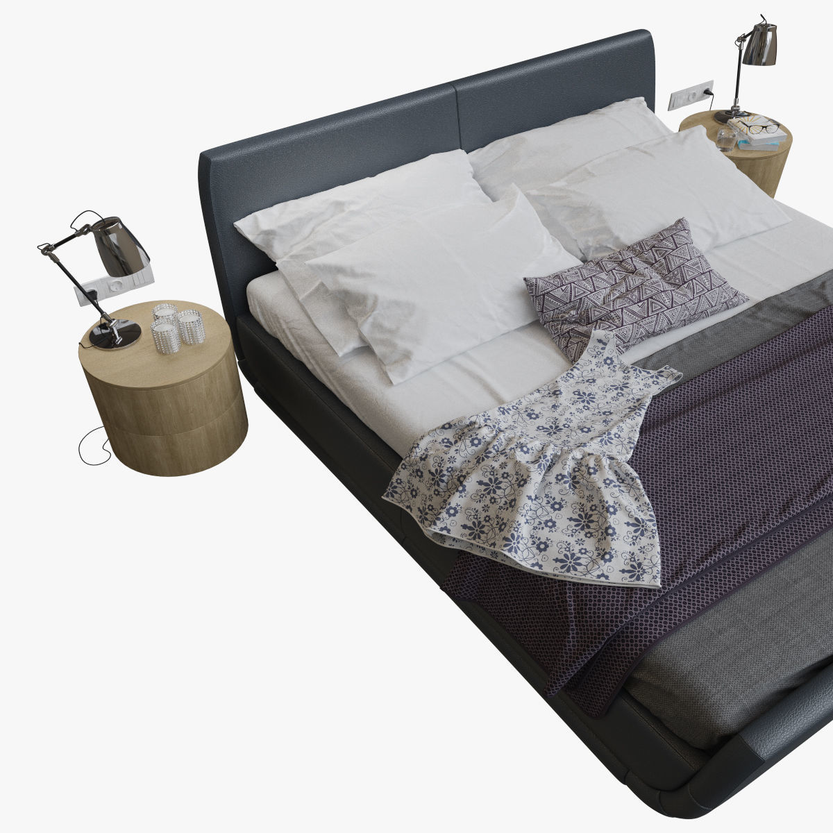 CACCARO DODO Bed 3D model | CGTrader