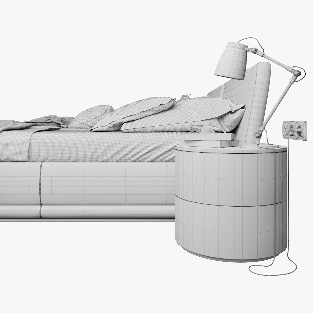 CACCARO DODO Bed 3D model | CGTrader