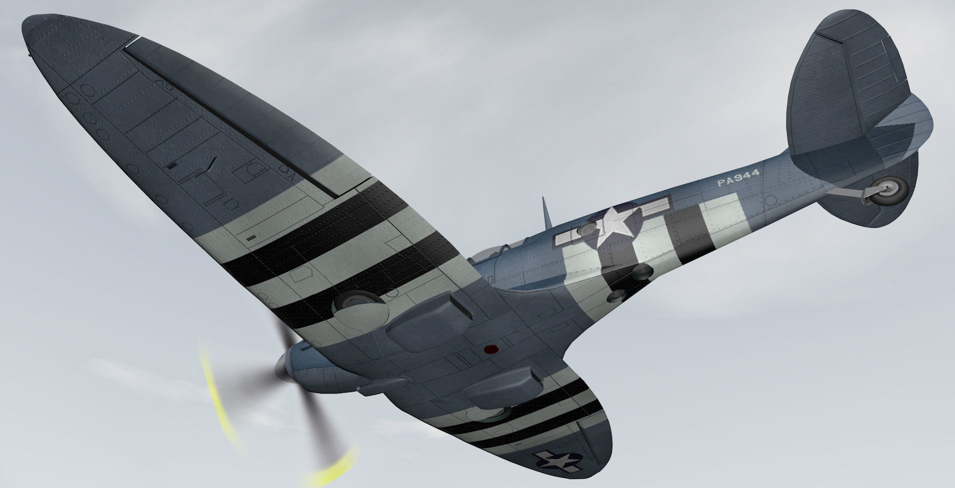 Supermarine Spitfire PRU Mk-11 - USAF 3D model | CGTrader